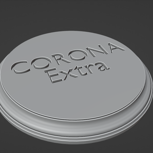 STL file CORONA BEER COASTER 🍺 ・Design to download and 3D print・Cults