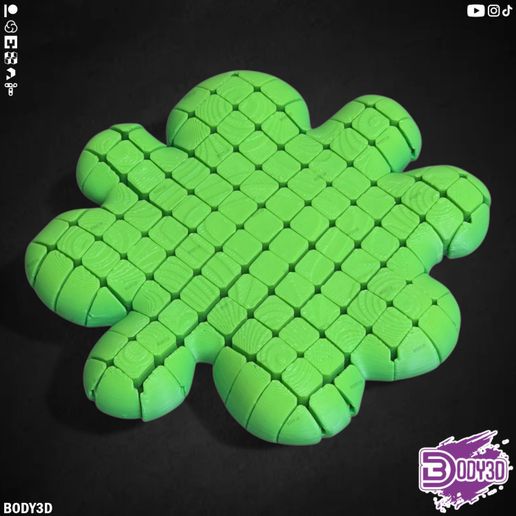 💦 Flexi Splash ( No Supports )・Free 3D File for 3D printing・Cults