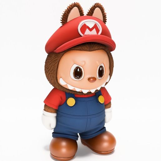 👾 Mario Bros Labubu Pop Mart Pop Mart Kasing Lung toy・ STL File for 3D ...