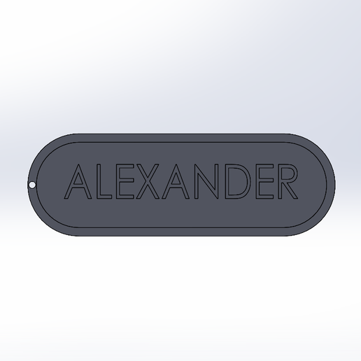 STL file NAME TAG - ALEXANDER 🗝️ ・3D printable model to download・Cults