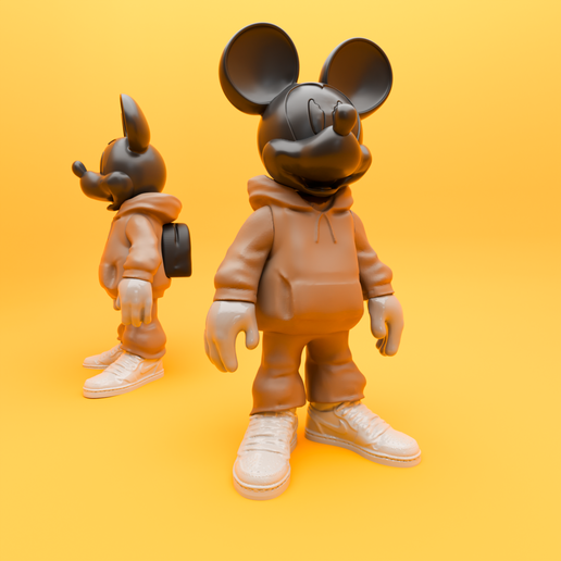 🐁 Urban Mickey Mouse・ STL File for 3D printing・Cults