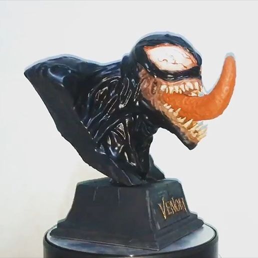 Download STL file Venom Bust - Marvel 3D print model • 3D printer object • Cults