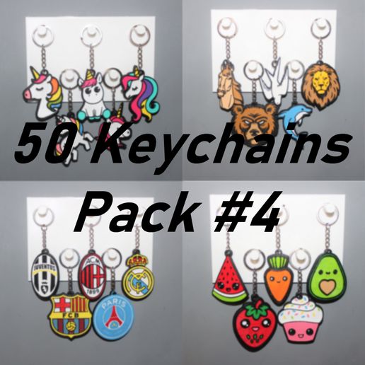 🗝️ 50 Keychains #4・ 3D File for 3D printing・Cults