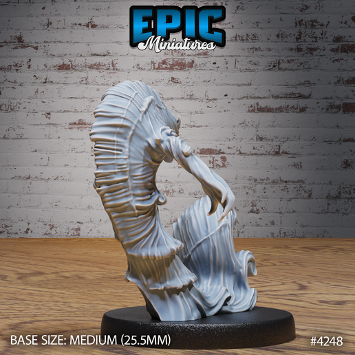 3D file Water Elemental Wave ‧ DnD Miniature ‧ Tabletop Miniatures ...