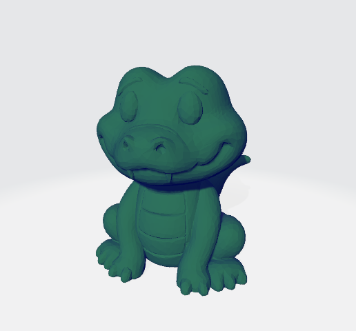 🧩 Baby Alligator “PrintPal” – 3D Printable Model | Cute Cartoon Style ...