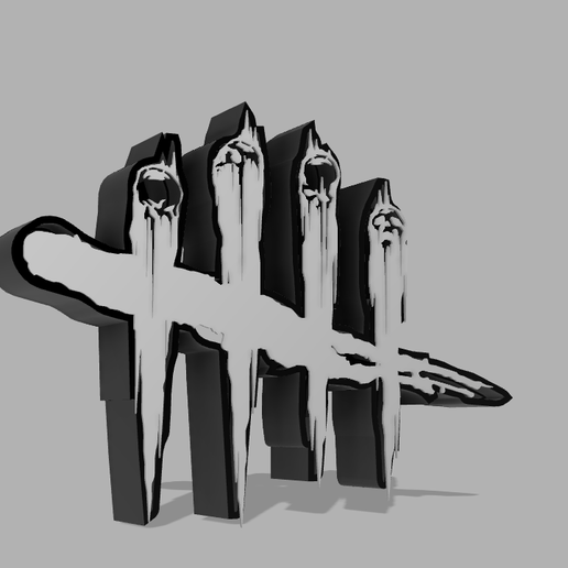 😵 dead by daylight logo lamp・ STL File for 3D printing・Cults