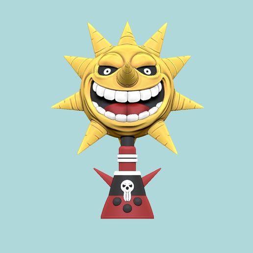 ☀️ "EVIL SUN" (SOUL EATER Fan Art)・ STL File for ・Cults