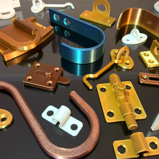 🪝 STL Hardware Parts - Hooks & Latches・Free STL File for 3D printing・Cults