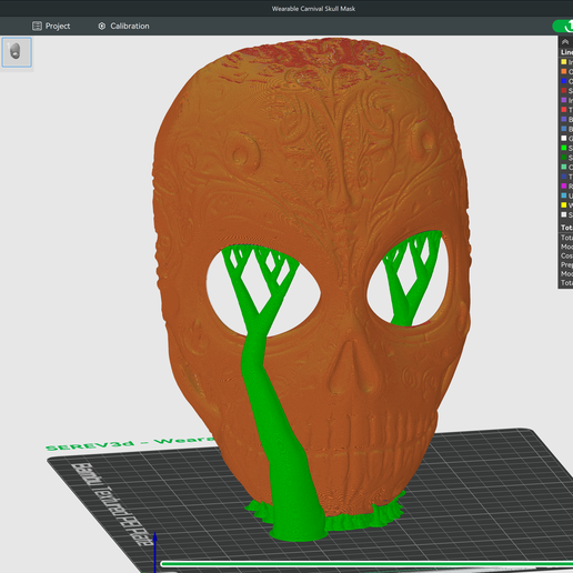 💀 Carnival Skull Mask - Wearable Cosplay for Halloween - 3D Print STL ...