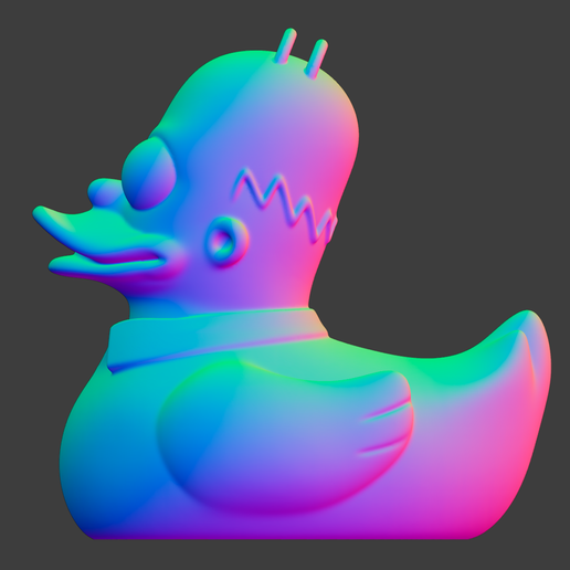 🦆 Homer Simpson - Rubber Duck・ STL File for 3D printing・Cults