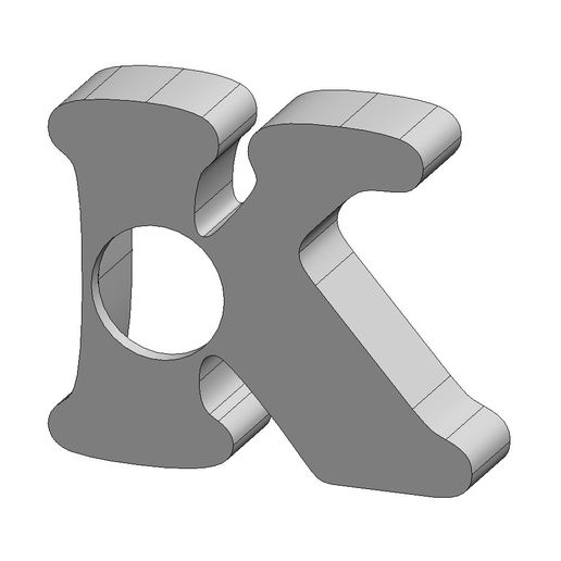 🍪 K letter Cookie Cutter・ STL File for 3D printing・Cults