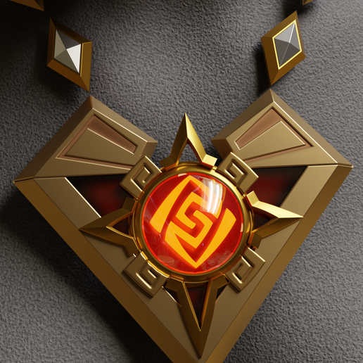 💜 Xilonen Vision Necklace heart - Genshin Impact・Archivo 3D para ...