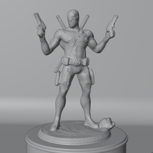 STL file Realistic Deadpool Statue 🦸 ・3D printable model to download・Cults