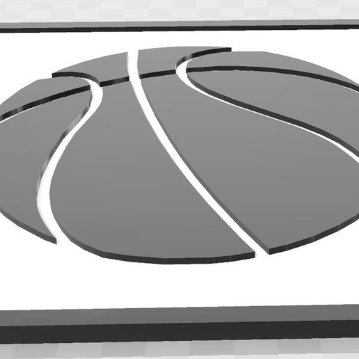 🏀 Basketball 2D Wall Art・ 3MF File for 3D printing・Cults