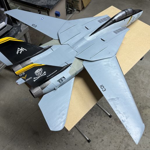 ️ F-14 RC Aircraft (Twin 50mm Fan, 1050mm span)・3D Print with the QIDI ...