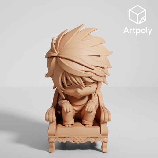 👾 L (Ryuzaki) - 3D Model of Death Note・ STL File for 3D printing・Cults
