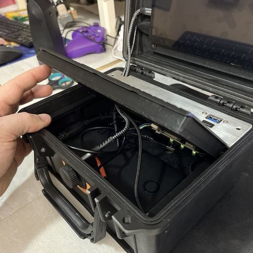 📦 Cyber deck using a Armored box from harbor freight・Free 3D File for ...