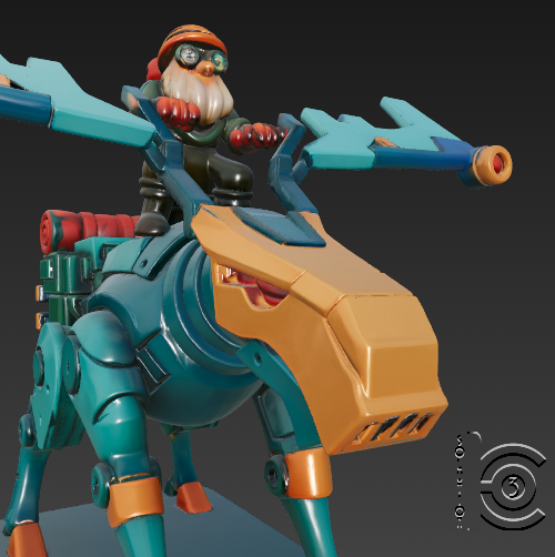 🎁 Mech Hound - Scout Rider Edition.・ STL File for 3D printing・Cults