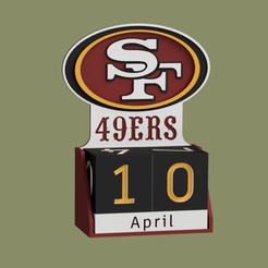 Download 1 3D model from NFL FOOTBALL TEAMS DESKTOP CALENDAR listed by ...