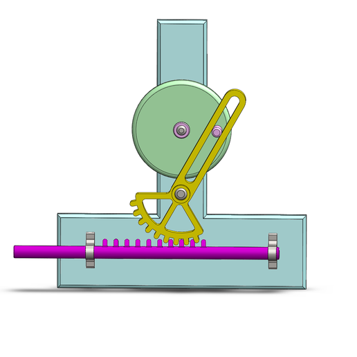 🎠 Crank to Linear Motion Mechanism・ STL File for 3D printing・Cults