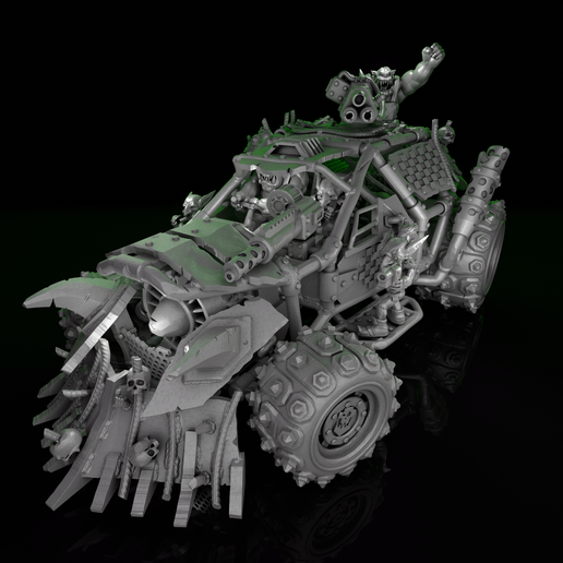 🏎️ Orkz Buggy・ 3D File for 3D printing・Cults