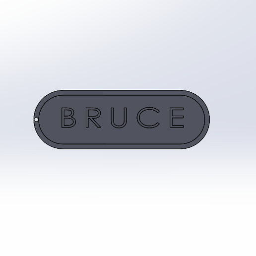 STL file NAME TAG - BRUCE 🗝️ ・3D printable design to download・Cults