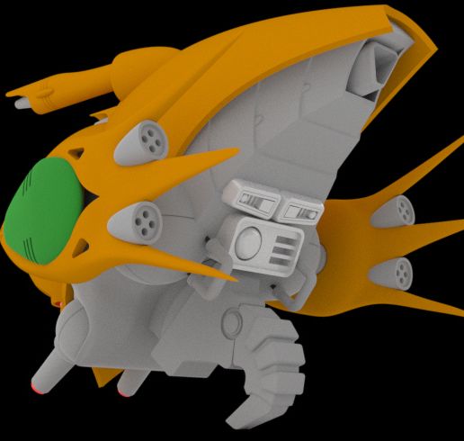 👾 Zentradi Battle Pod Macross II - 1/72・ 3D File for 3D printing・Cults