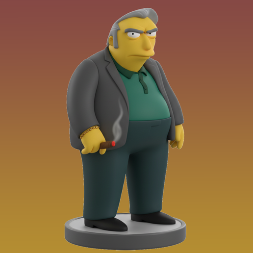 💯 FAT TONY - THE SIMPSONS - 3D figure Infinity/Disney style (100 mm ...