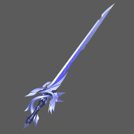 🗡️ Genshin Impact Skirk Signature Sword 3Dprint・ 3D File for 3D ...