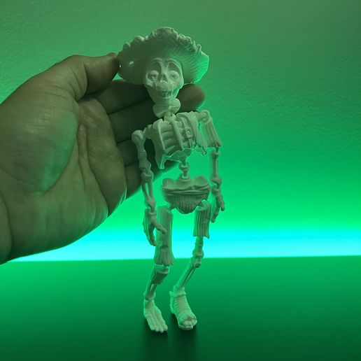 💀 Coco Skeleton Print-in-Place Flexi Articulated No supports - by One ...