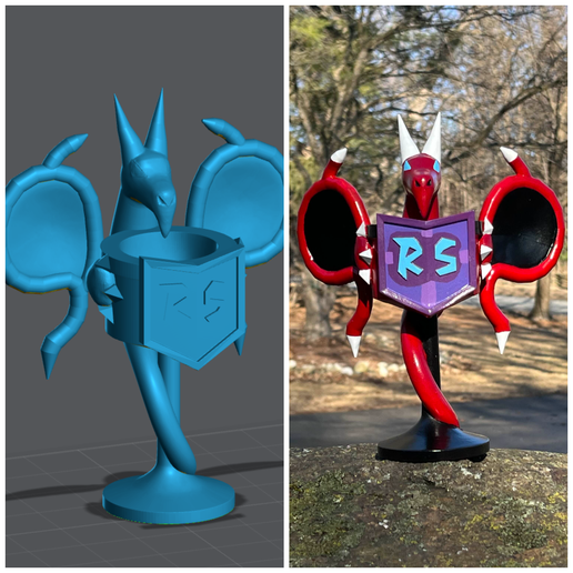 🐉 Leagues 5 Dragon Trophy Raging Echoes Old School Runescape OSRS・ STL ...