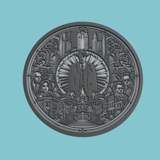 🎬 Heat Movie Medallion Heat 3d Model Stl Obj・ 3D File for 3D printing ...