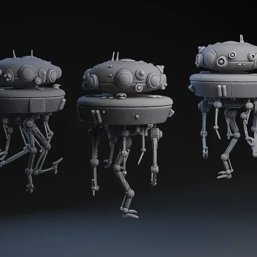🤖 Imperial Viper Probe Droid 3D Model・ OBJ File for 3D printing・Cults