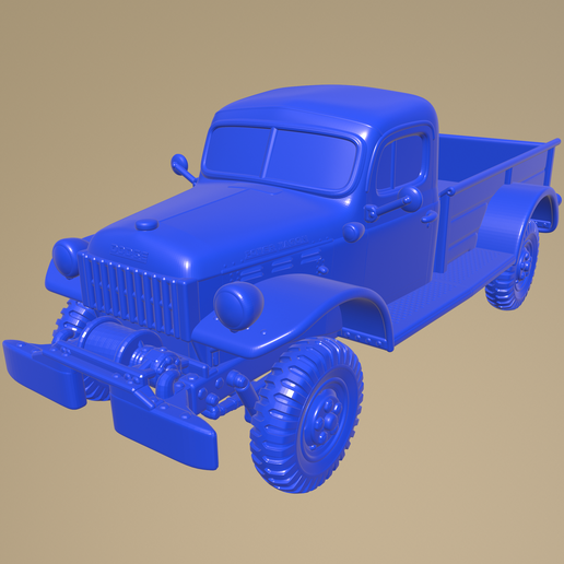 🚗 Dodge Power Wagon 1946 printable car in separate parts・ STL File for ...