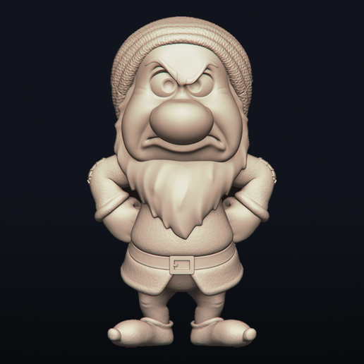 🐉 Grumpy Disney・ STL File for ・Cults