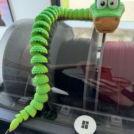 🐍 SNAKE CARTOON, FLEXI, PRINT-IN-PLACE, ARTICULATED・3D Print with the ...
