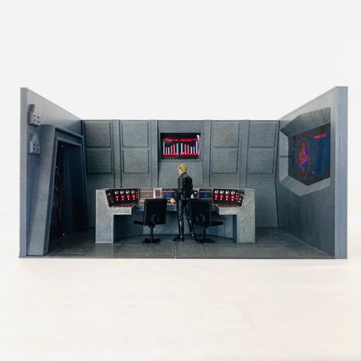 🎛️ Endor Bunker Control Room Diorama for 3.75 inch (1:18) Scale Action ...