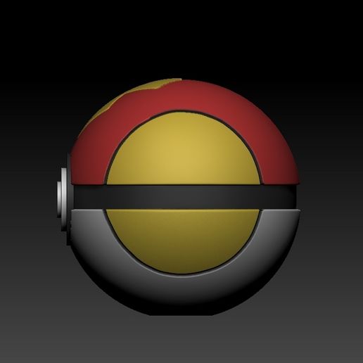 STL file Pokemon Fast Ball Pokeball 🐉 ・Model to download and 3D print・Cults