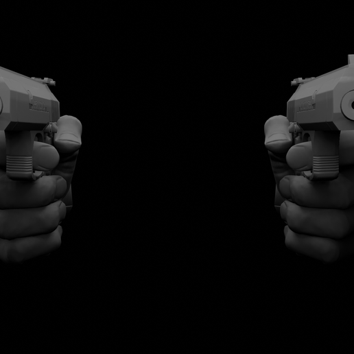 STL file articulated Gun hand 🔫 (OBJ)・3D printer model to download・Cults