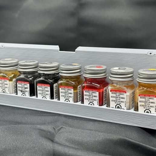 🎨 Testors Paint Rack – 8 Jar Organizer for Model Paints・ STL File for ...