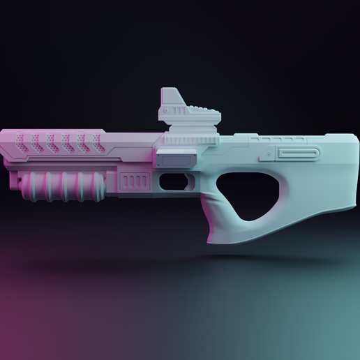 📁 Custom T-3 Reaper SMG Blaster Prop STL File (3D Print File)・ 3D File ...