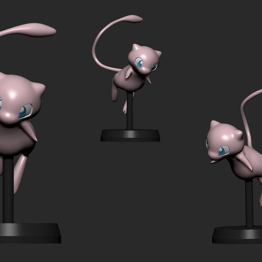 🐉 Pokemon - Mew with 2 poses・ STL File for ・Cults