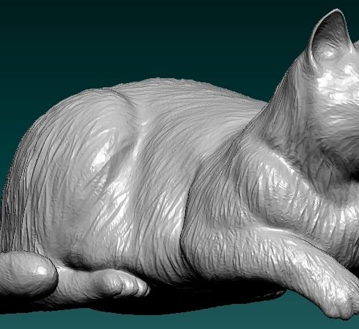 STL file Lying cat - statue - 3D print 🐱 ・3D print object to download・Cults