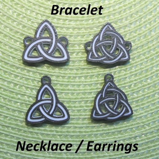 STL file 4 Celtic #1 Necklaces, Bracelets, Earrings, Jewelry 💍 ・3D ...