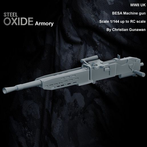 🔫 WWII UK BESA machine gun.・ STL File for 3D printing・Cults