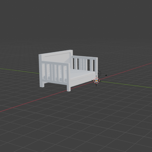 👶 Baby Crib 3D Model – STL, OBJ, FBX – Digital Download for Miniature ...