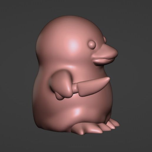 🦆 Psycho Duck・ STL File for 3D printing・Cults