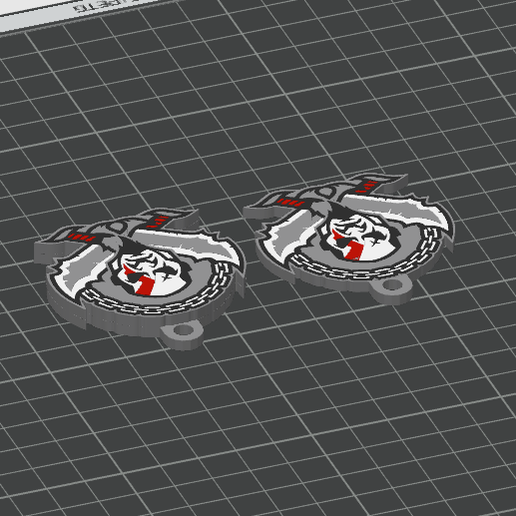 🪞 God of war Kratos Keychains x 2 (One and Mirror Sided versions ...