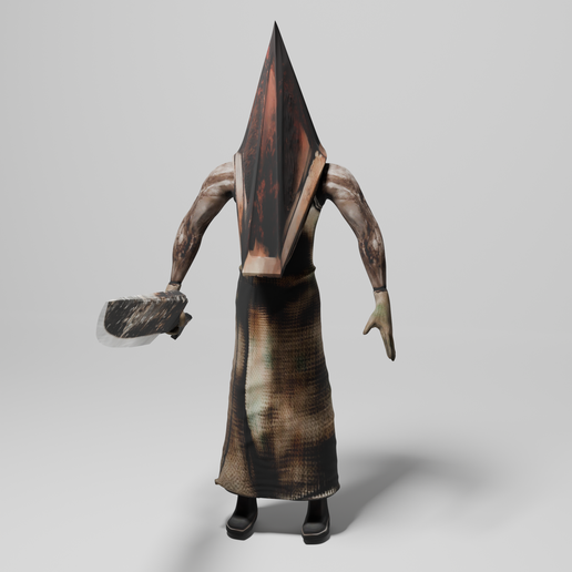 🗿 Red Pyramid Head - Silent Hill・Free STL File for 3D printing・Cults