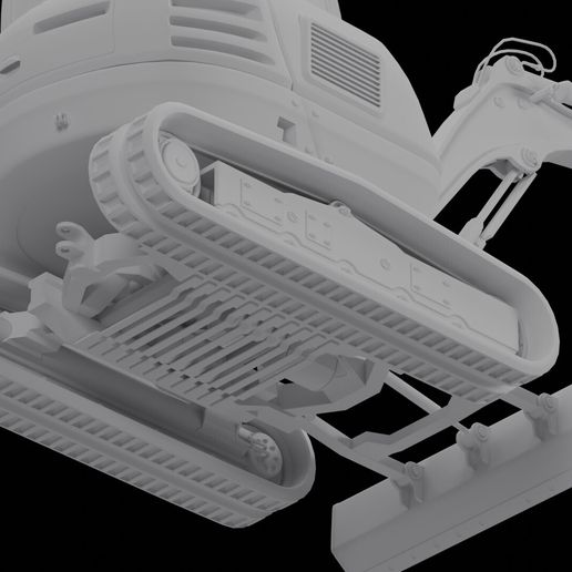 STL file Compact Track Excavator 3D Model 🚜 (OBJ)・3D printer design to ...